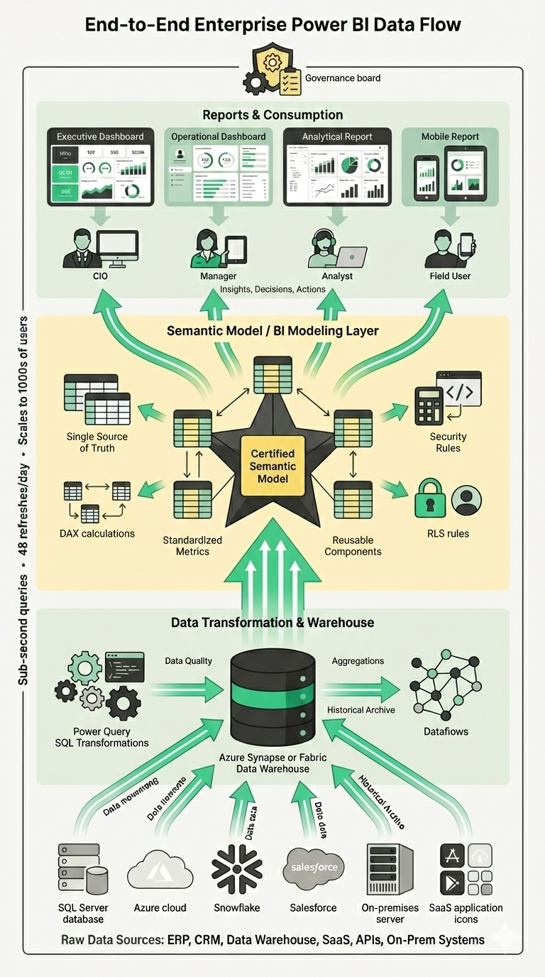 Enterprise Power BI Development: Scalable Data Architecture | Multishoring
