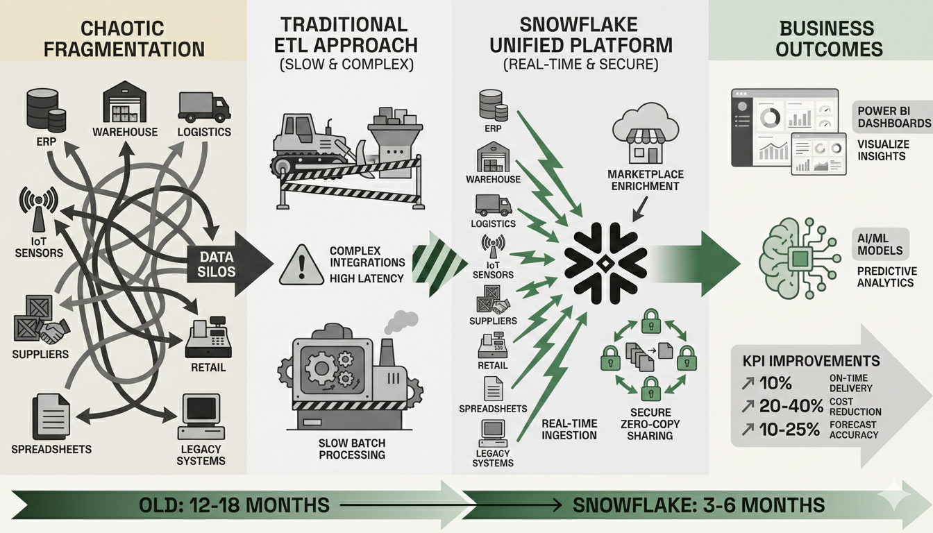 Snowflake for Supply Chain: Break Silos & Secure Data | Multishoring