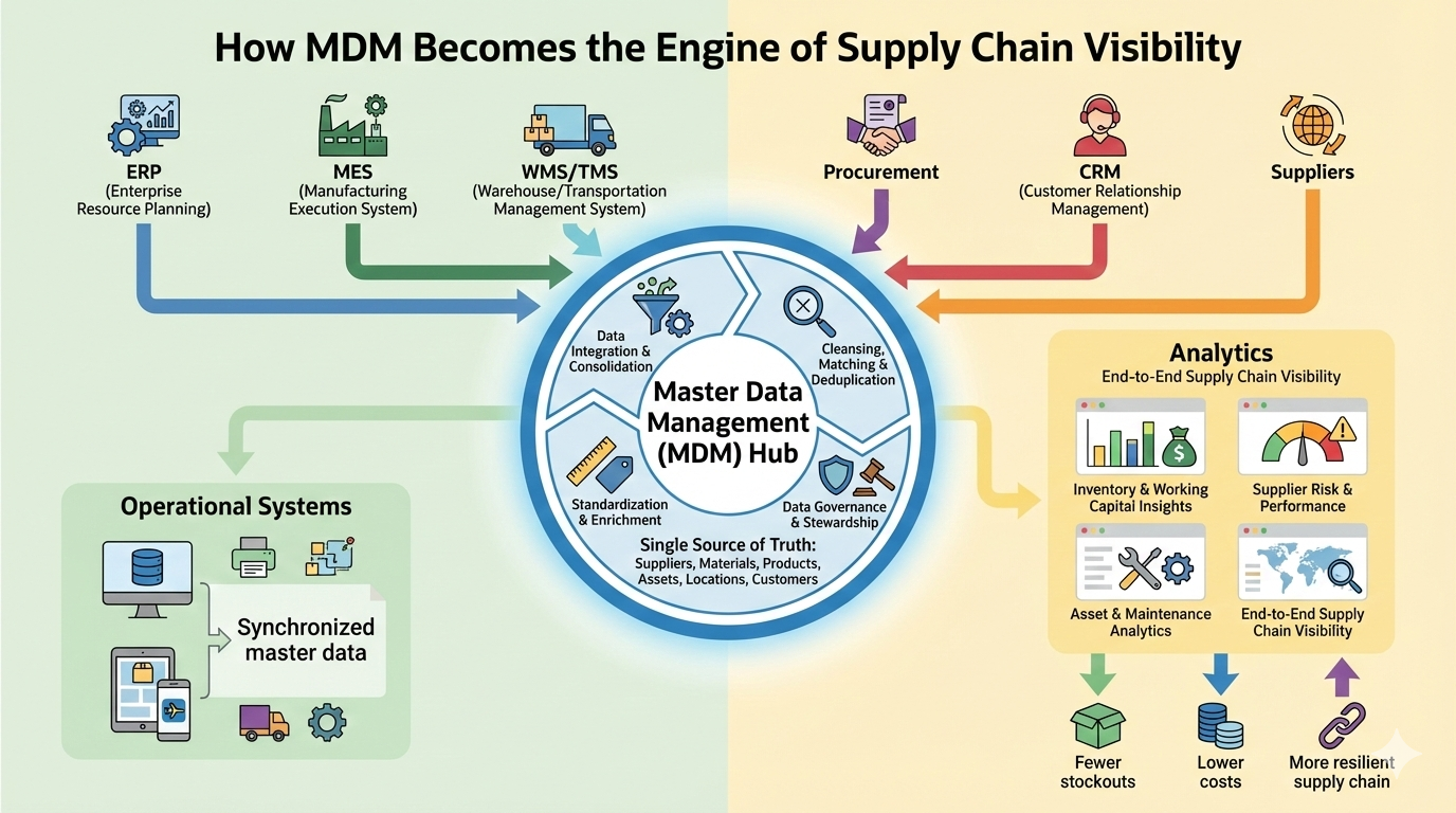 Master Data Management (MDM) for Supply Chain Visibility | Multishoring